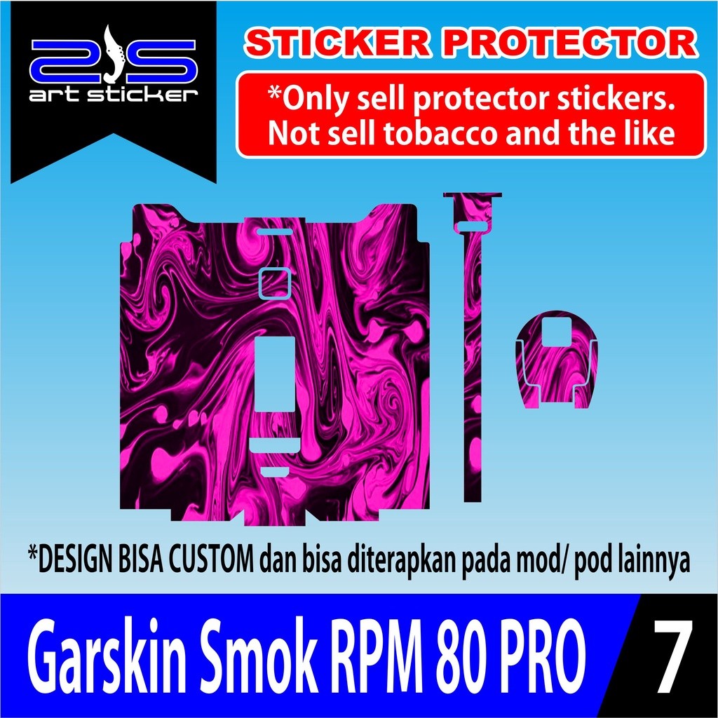 Jual Sticker SKIN Garskin Smok RPM 80 PRO | Shopee Indonesia