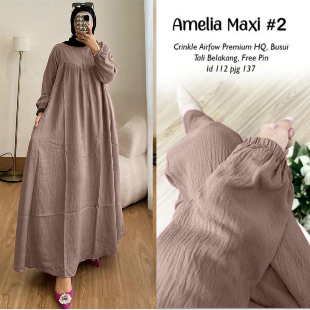 Jual GAMIS CRINKLE TERBARU OOTD POLOS SIMPEL DAN ELEGAN KEKINIAN ...