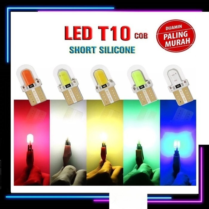 Jual Lampu LED T10 Gel jelly Sein Senja Mundur Lampu Plat Nomor Tahan ...