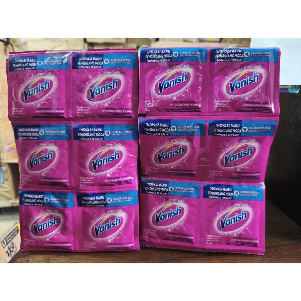 Jual Vanish cair sachet 15ml 1 renteng isi 24pcs | Shopee Indonesia