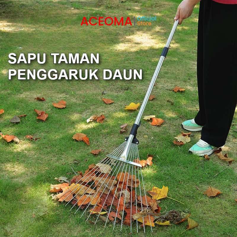 Jual Sapu Garuk Taman Daun Kering 15 Gigi Stainless Carbon Steel ...