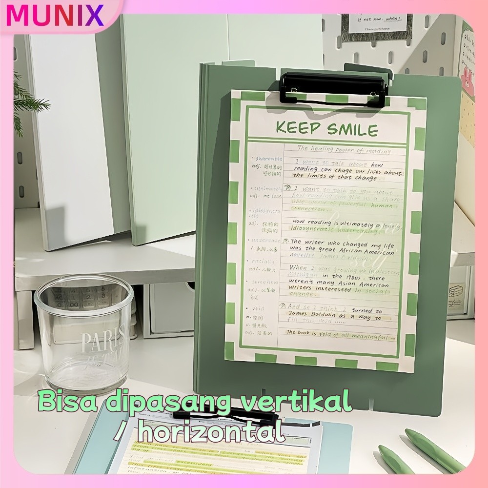 Jual Clipboard A4 Multifungsi-Model Berdiri,Map Dokumen Motif Pastel ...