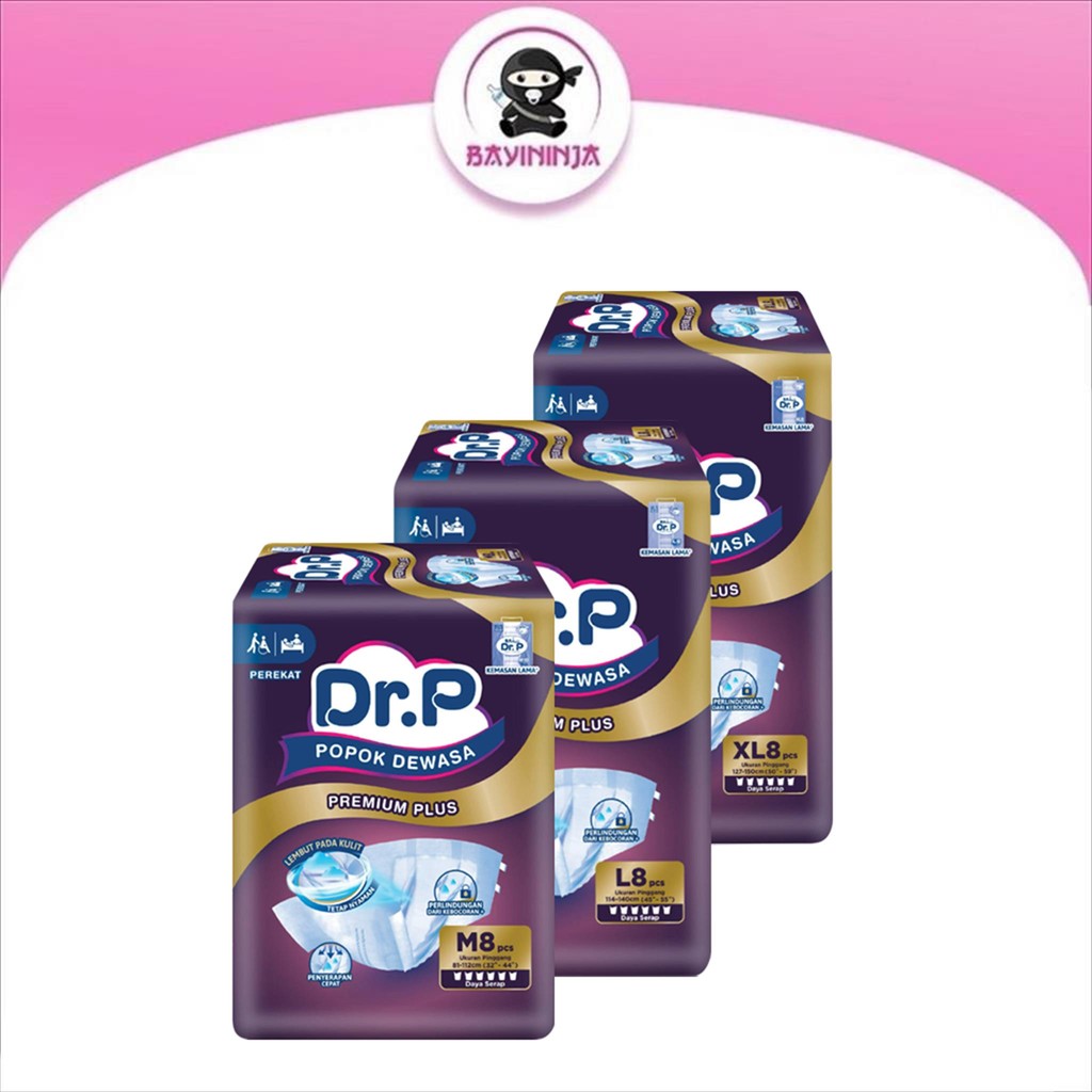 Jual DRP Dr. P Popok Dewasa Premium Plus Adult Diapers M L XL | Shopee ...