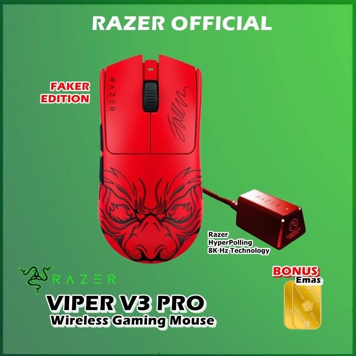 Jual Razer Viper V3 Pro Faker Edition Ultra-lightweight Wireless Gaming ...