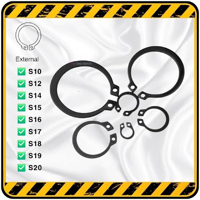Jual Snap Ring / Snapring / Klip Pengunci Tipe S || S10 | S12 | S14 ...