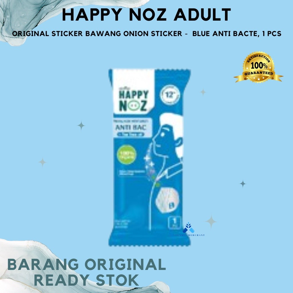 Jual Happy Noz Adult Original sticker bawang Onion Sticker - BLUE ANTI ...