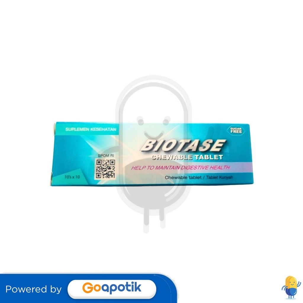 Jual Biotase Chewable Tablet Box 100 Tablet | Shopee Indonesia