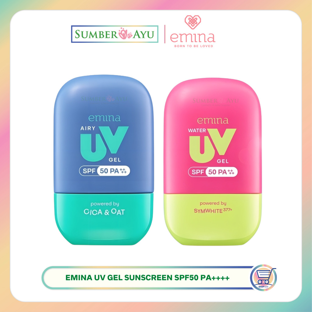Jual SUMBER AYU EMINA UV GEL SUNSCREEN SPF50 PA++++ SERIES | Shopee Indonesia