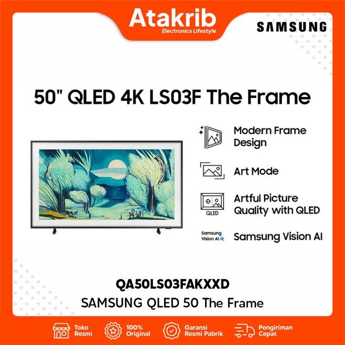 Jual SAMSUNG LED 50 QA50LS03FAKXXD 50LS03 QLED 4K The Frame Vision AI ...