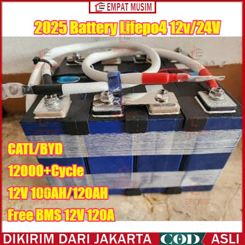 Jual CATL/BYD Battery Lifepo4 Battery Lifepo4 12v/24V 100ah /120AH plus ...