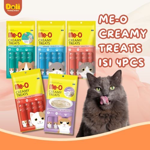 Jual MeO Creamy Treats Kucing Meo Snack Strip Meo Makanan Kucing Basah ...