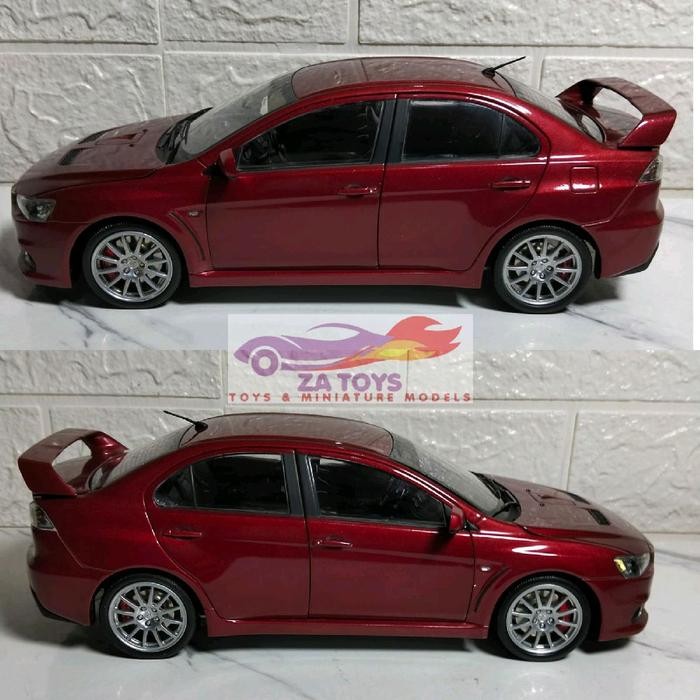 Jual EX99... Diecast Mitsubishi Lancer Evolution-X LHD Maroon Red by ...