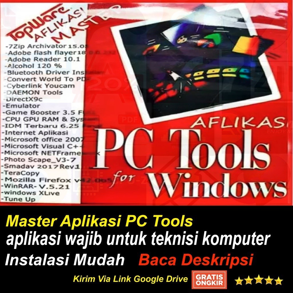 Jual Master Aplikasi PC Tools aplikasi wajib untuk teknisi komputer BGW ...