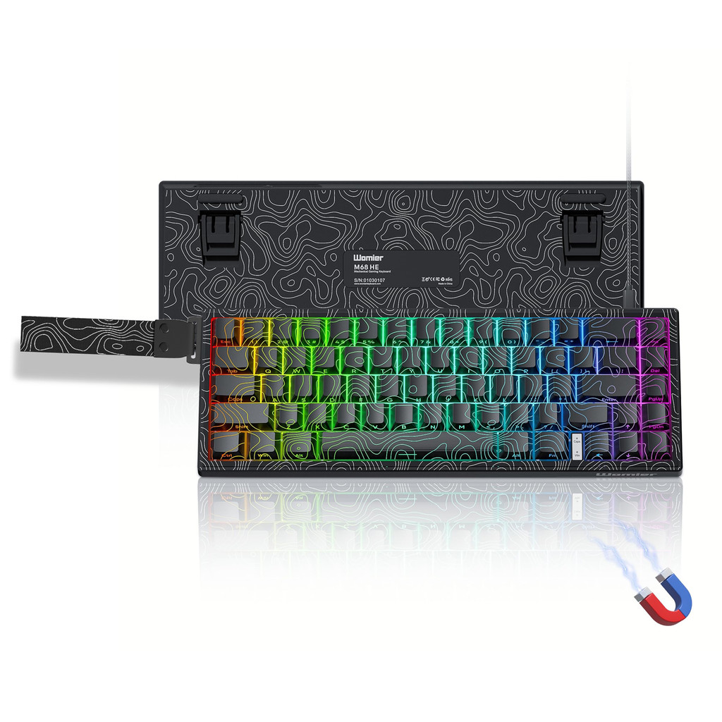 Jual Womier M68 HE V2 65% Black Rapid Trigger Gamer Mechanical Keyboard ...