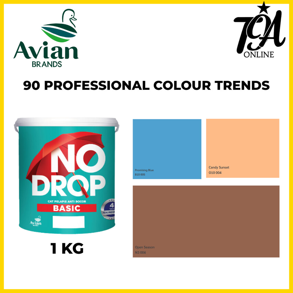 Jual AVIAN BRANDS No Drop Basic Cat Pelapis Anti Bocor 1 KG - 90 Pro ...