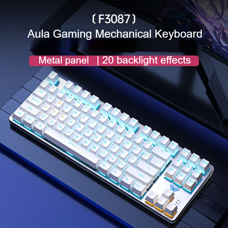 Jual Aula F3087 Wired Mechanical Keyboard 87 Keys Portable Gaming ...