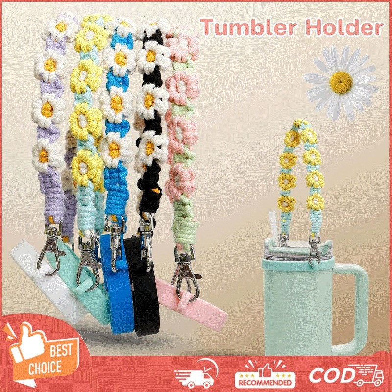 Jual Tumbler Holder / Tali Cangkir Air Daisy / Tali Gantungan Tumbler ...
