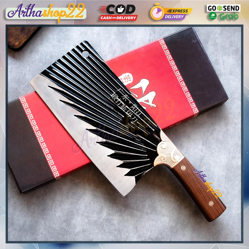 Jual Pisau Dapur Cleaver Chinese Chef Knife Tajam serbaguna untuk ...