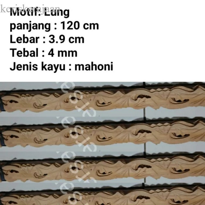 Jual Ukiran Kayu Tempel 120 cm Aneka Motif Ornamen Ukir - Lung murah ...