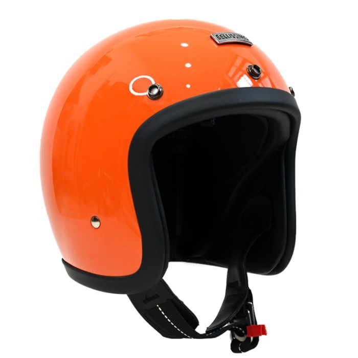 Jual BELLISSIMO SLIM HELMET Half Face - ORANGE | Shopee Indonesia