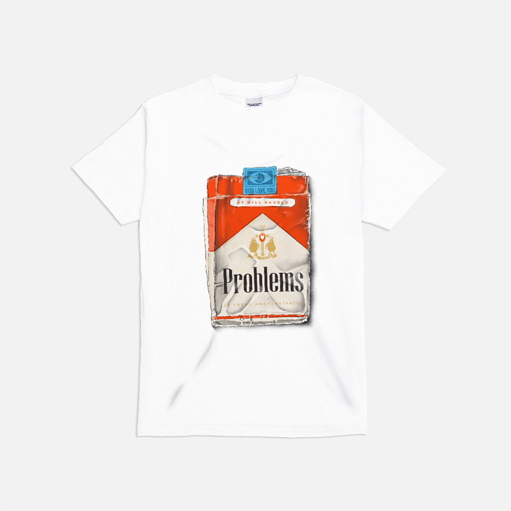 Jual Heavyweight T-Shirt kaos kata-kata rokok marlboro merah | Shopee ...