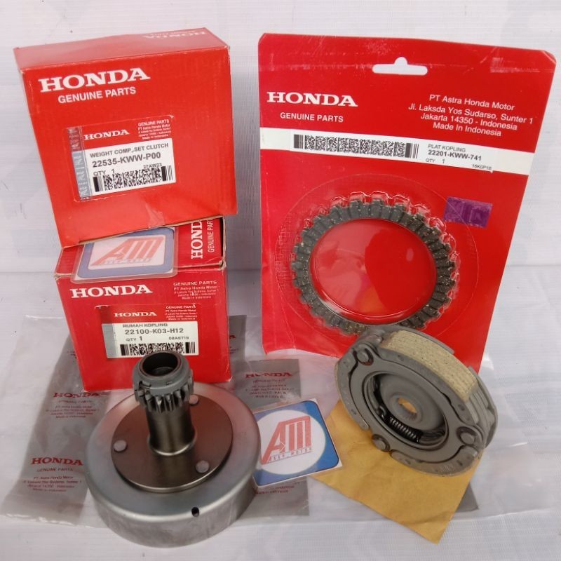 Jual Paket Lonceng Mangkok+Kampas Ganda Assy+Plat Kopling Revo Fi Revo X PGM-FI Revo Fit injeksi ...