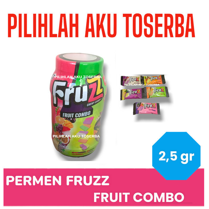 Jual Permen FRUZZ Fruit Combo KEMASAN TOPLES - ( HARGA 1 TOPLES ...