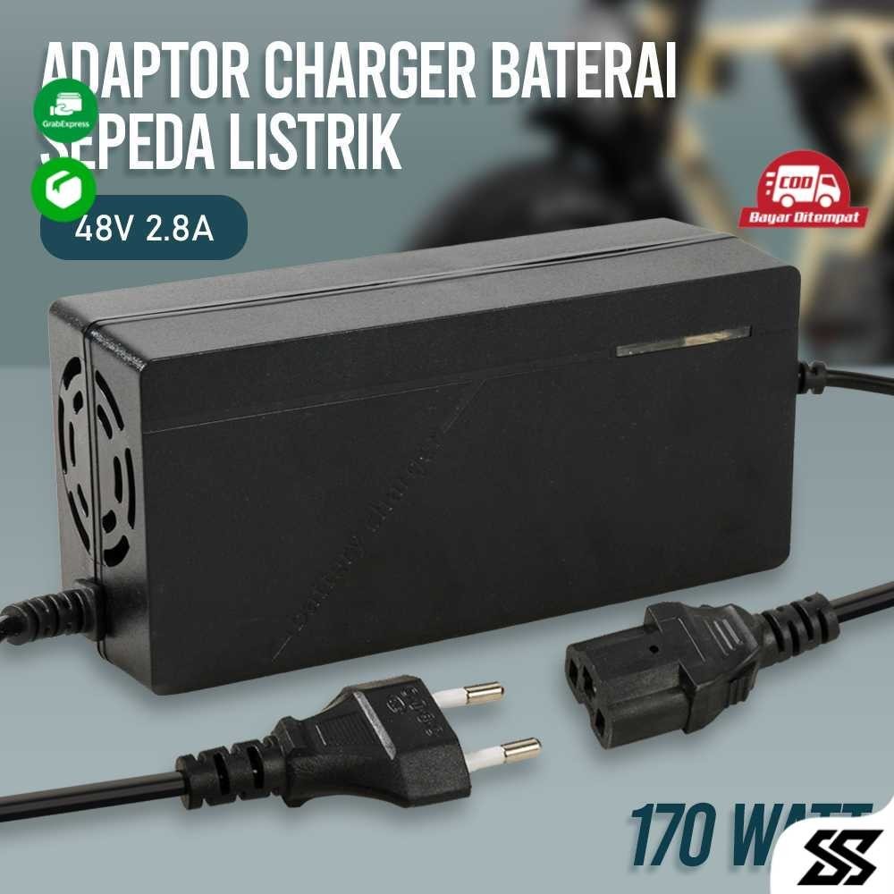 Jual Adaptor Charger Cas Sepeda Listrik Universal Semua Merk Uwinfly / Pacific / Goda / Exotic ...