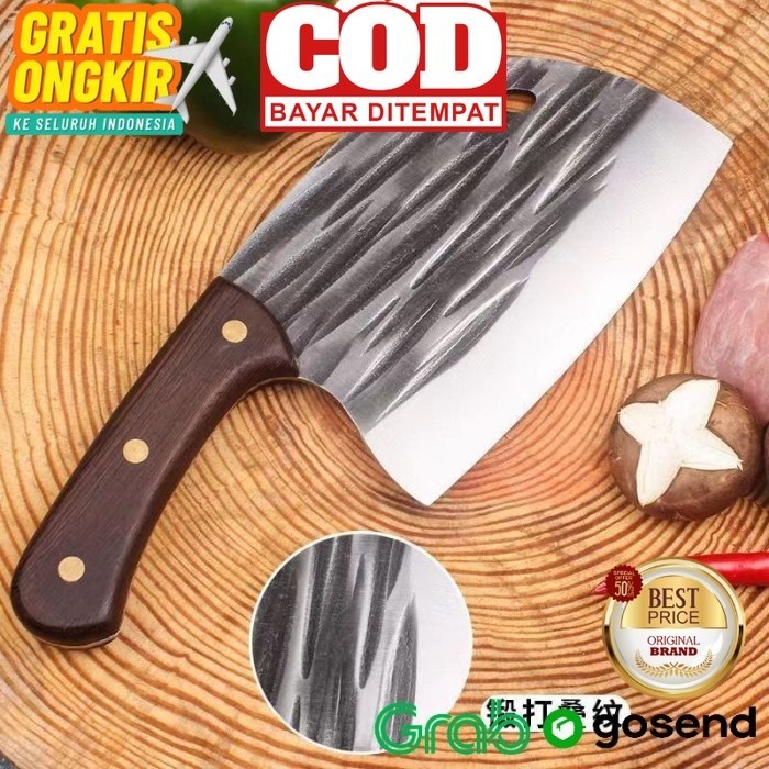 Jual Pisau Dapur Kapak Potong Tulang Professional Golok Daging chef ...