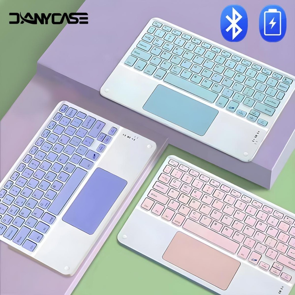 Jual DANYCASE Universal Wireless Rechargeable Touch Keyboard, Square ...