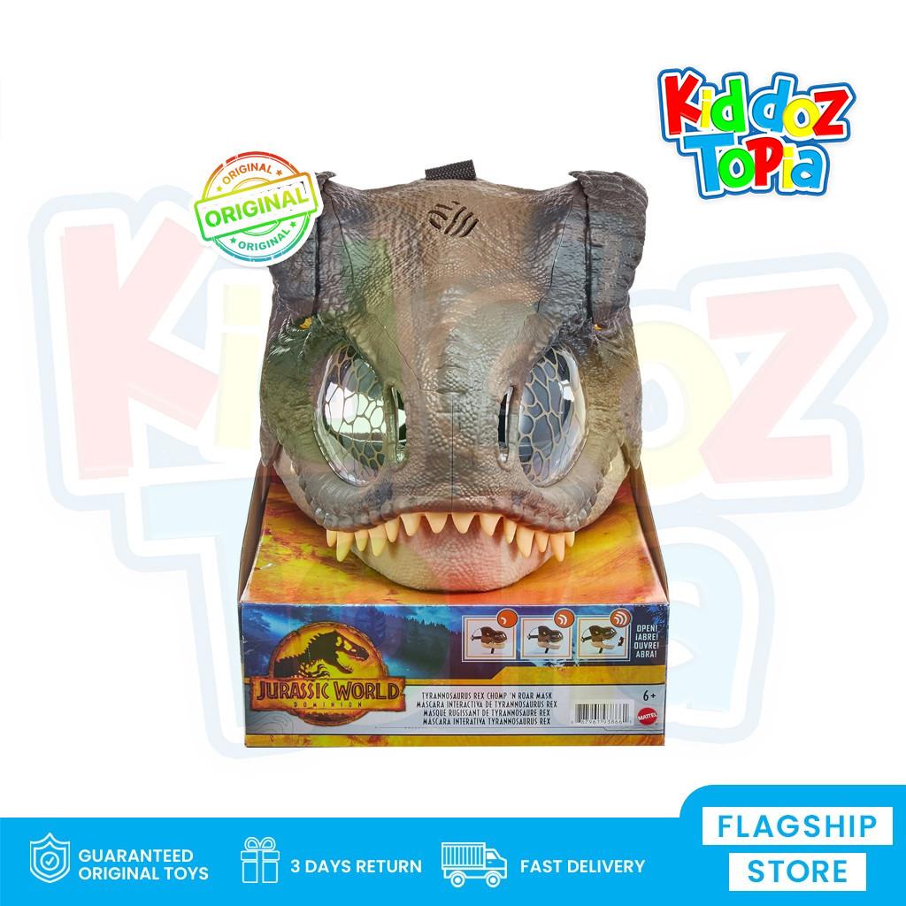 Jual Jurassic World Dominion Tyrannosaurus Rex Chomp N Roar Mask GWD71 ...