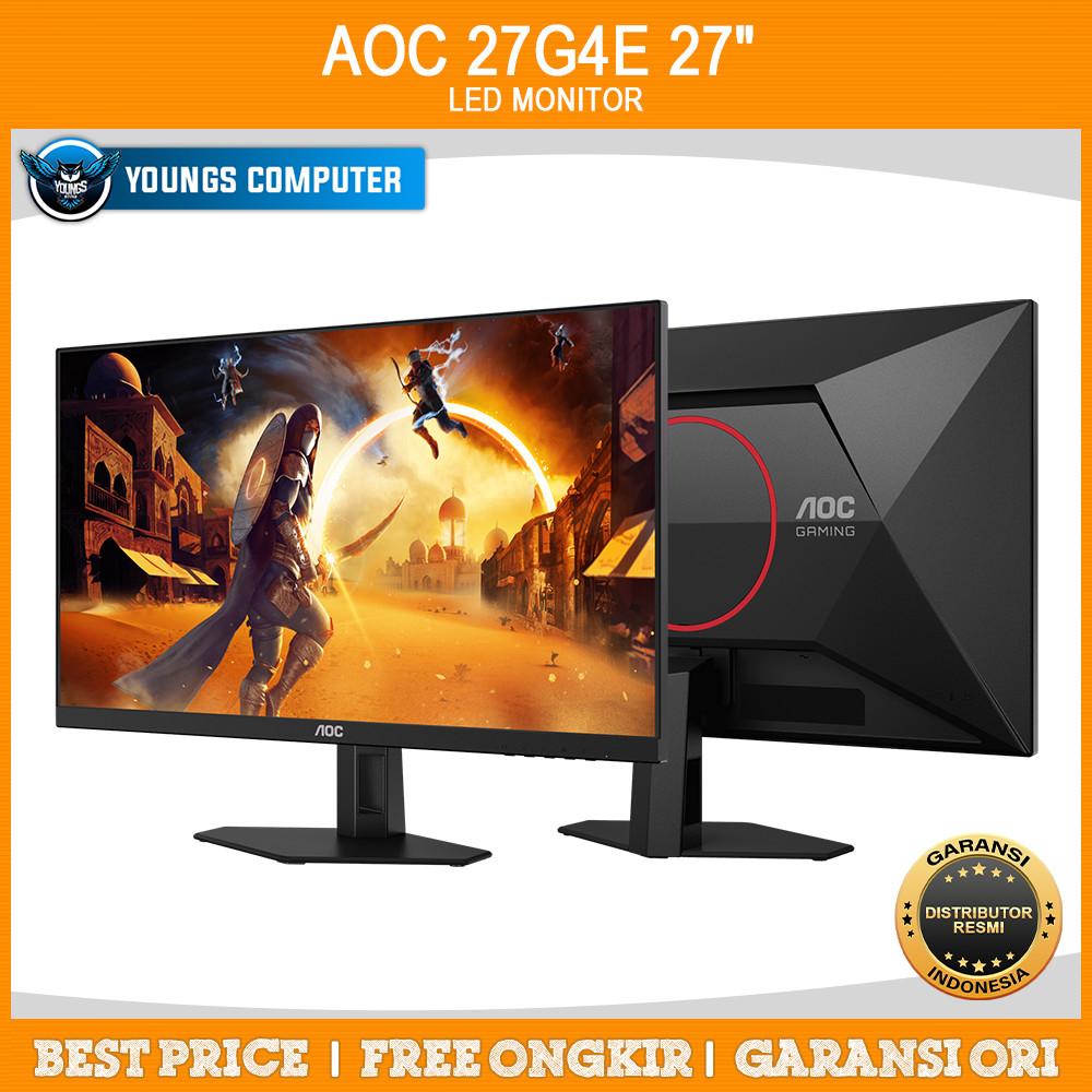 Jual LED AOC 27G4E 27" Fast IPS 180Hz 0.5ms Gaming Monitor | Shopee ...