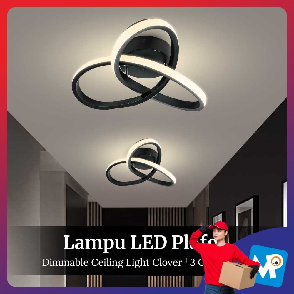 Jual Parkson Lampu LED Plafon Dimmable Ceiling Light Clover 3 Color 24W ...