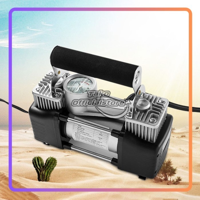 Jual KOMPRESOR ANGIN MINI KOMPRESSOR POMPA BAN MOBIL BUS TRUK 12V ...