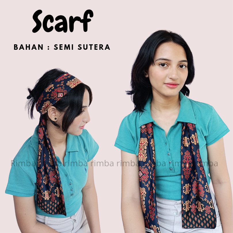Jual RIMBA - Syal Scraf Batik Dasi Leher Wanita dan Pria Motif Wayang ...