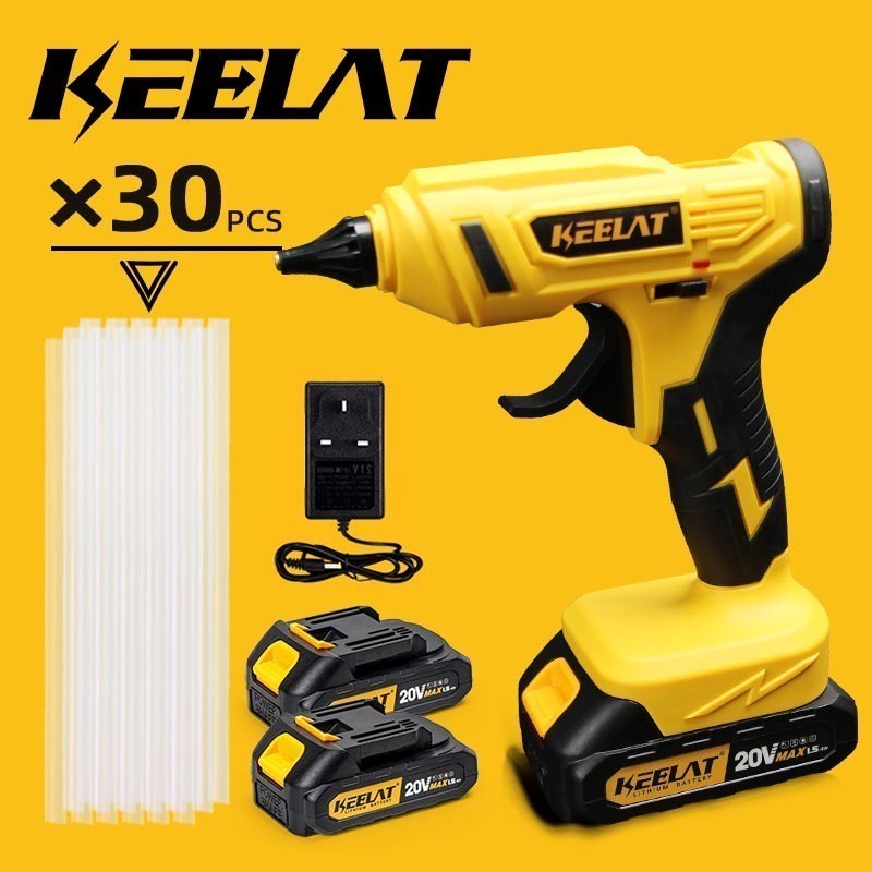 Jual 【KEELAT KCGG01】11mm Pistol Lem Panas Meleleh Tanpa Kabel Molten ...