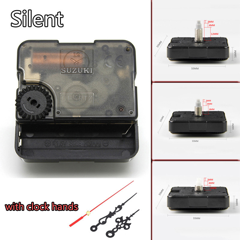 Jual Suzuki Super Silent Quartz Clock Movement Mechanism with Hands ...