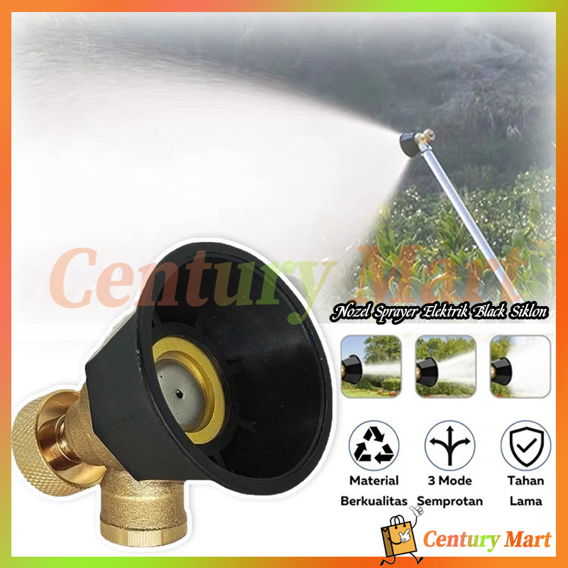 Jual Nozel Sprayer Elektrik Black Siklon /nozel sprayer kabut ujung ...