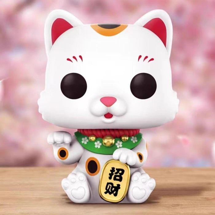 Jual ORIGINAL Funko Pop Asia Chinese Fortune Lucky Cat Flocked Figure ...