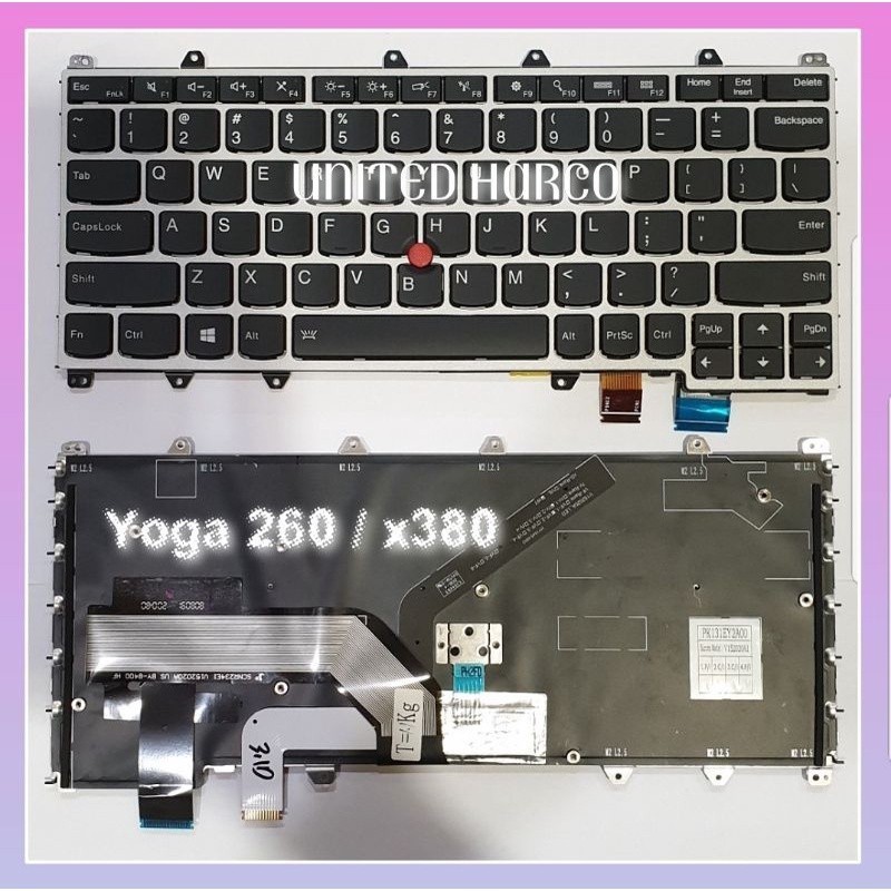 Jual KEYBOARD LENOVO THINKPAD YOGA 260 YOGA 370 X380 20JJ 20JH 20JK ...