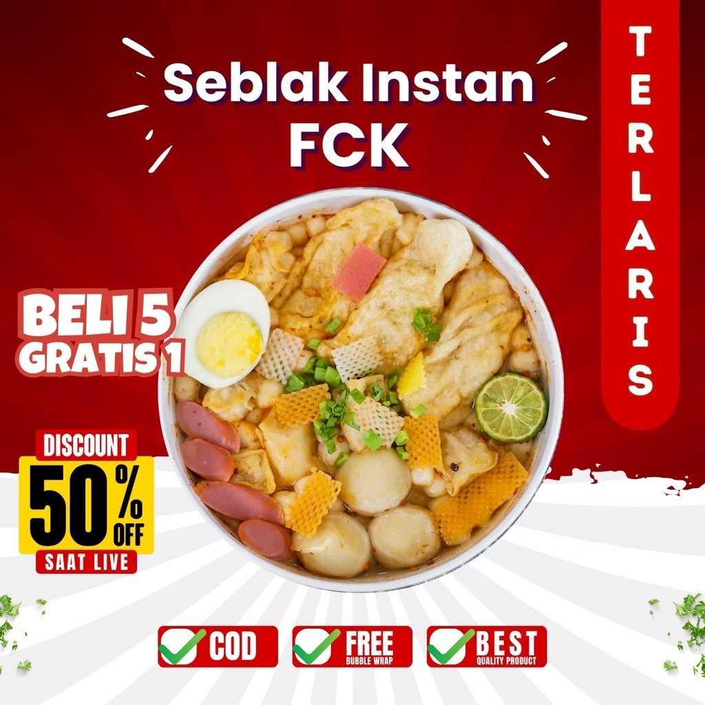 Jual SEBLAK INSTAN FCK BANDUNG TERLEZAT SEBLAK INSTANT JAMUR FCK SEBLAK ...
