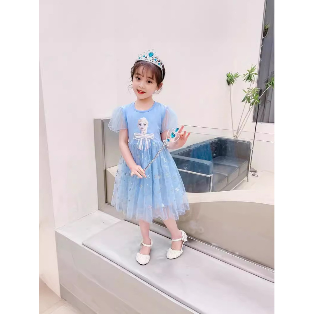 Jual Twinkle Margie Dress Frozen Pita Anak Perempuan Kids Baju Princess ...