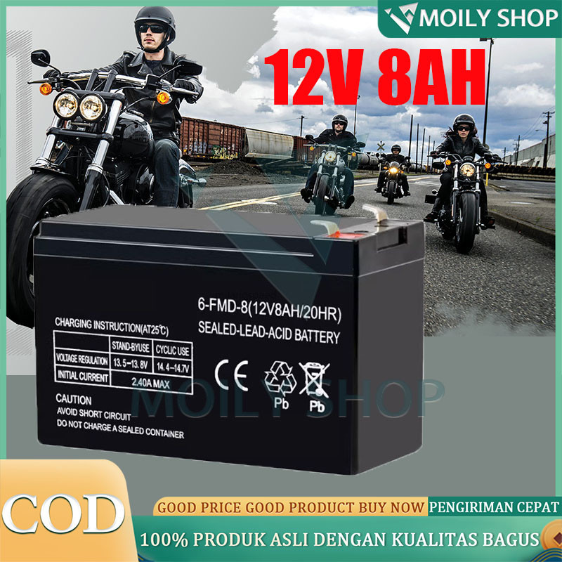 Jual Aki Kering Sprayer Elektrik 12V 8AH /Aki 12V 12Ah / Baterai Alat ...