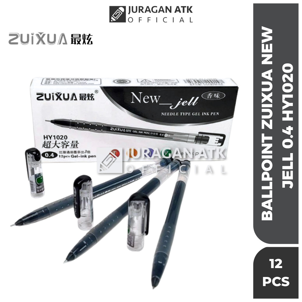 Jual ( 12 ) Pulpen New Gel Zuixua 0.4mm Bolpoin Gel Pen Zuixua HY1020 ...