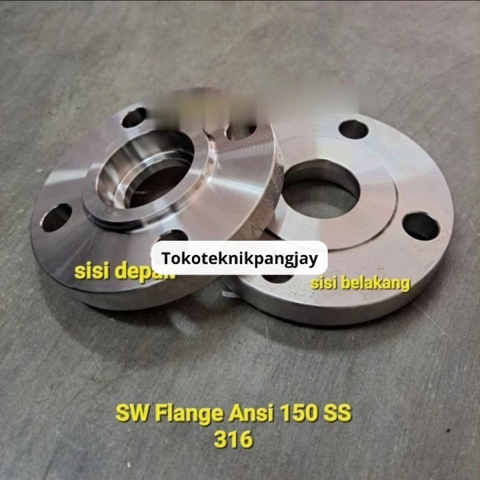 Jual SW Flange / Sock Weld Flange 1 1/2 inch / DN 40 Class 150 SS 316 ...