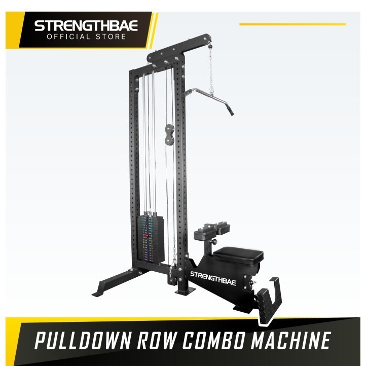 Jual Lat Pulldown Row Combo STRENGTHBAE Pull Down Cable Rowing Back ...