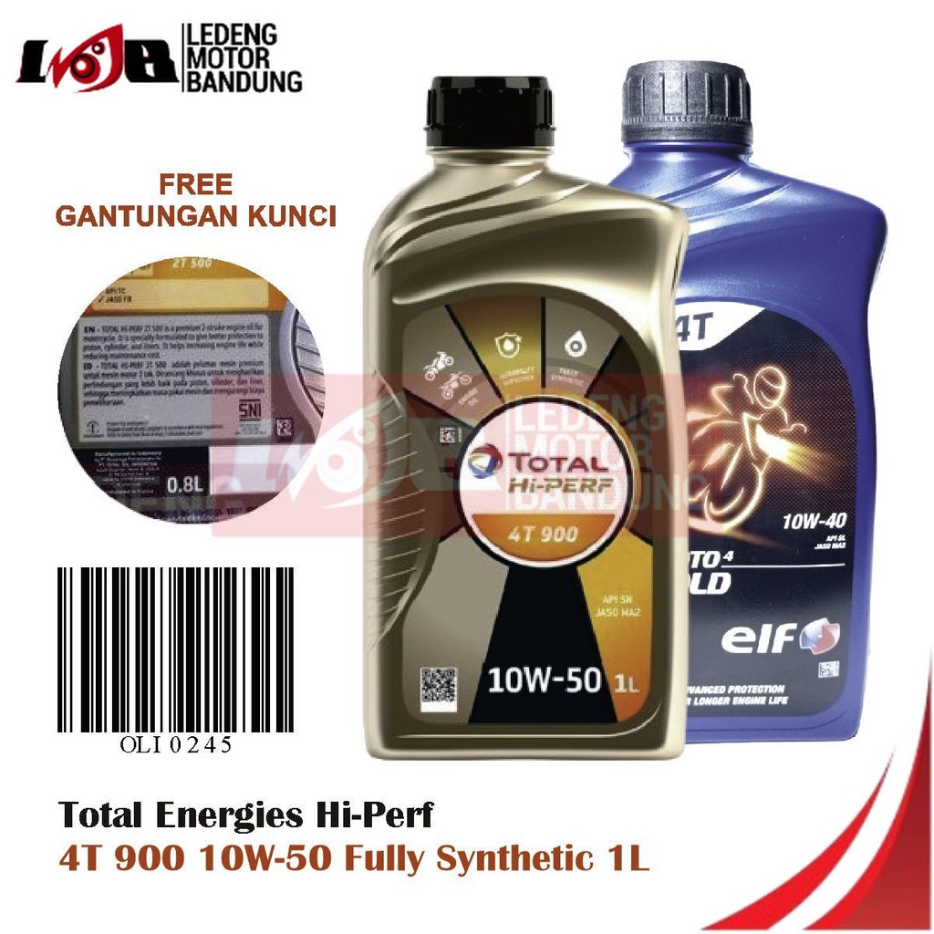 Jual Total Energies Hi-Perf Oli Motor 4T 900 10W-50 Fully Synthetic 1L | Shopee Indonesia