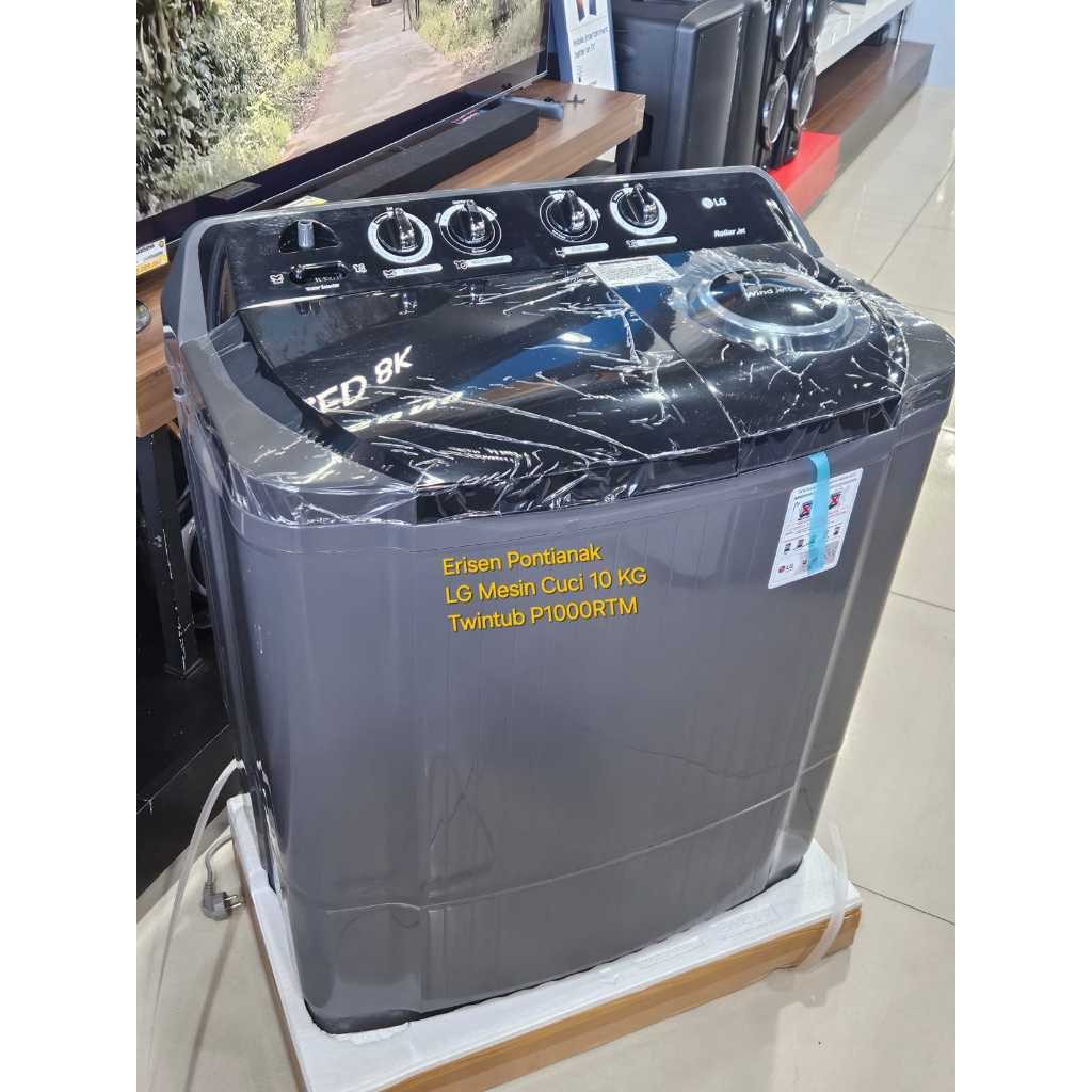 Jual LG Mesin Cuci 2 Tabung Kpasitas 10 Kg P1000RT / P1000RTM | Shopee ...
