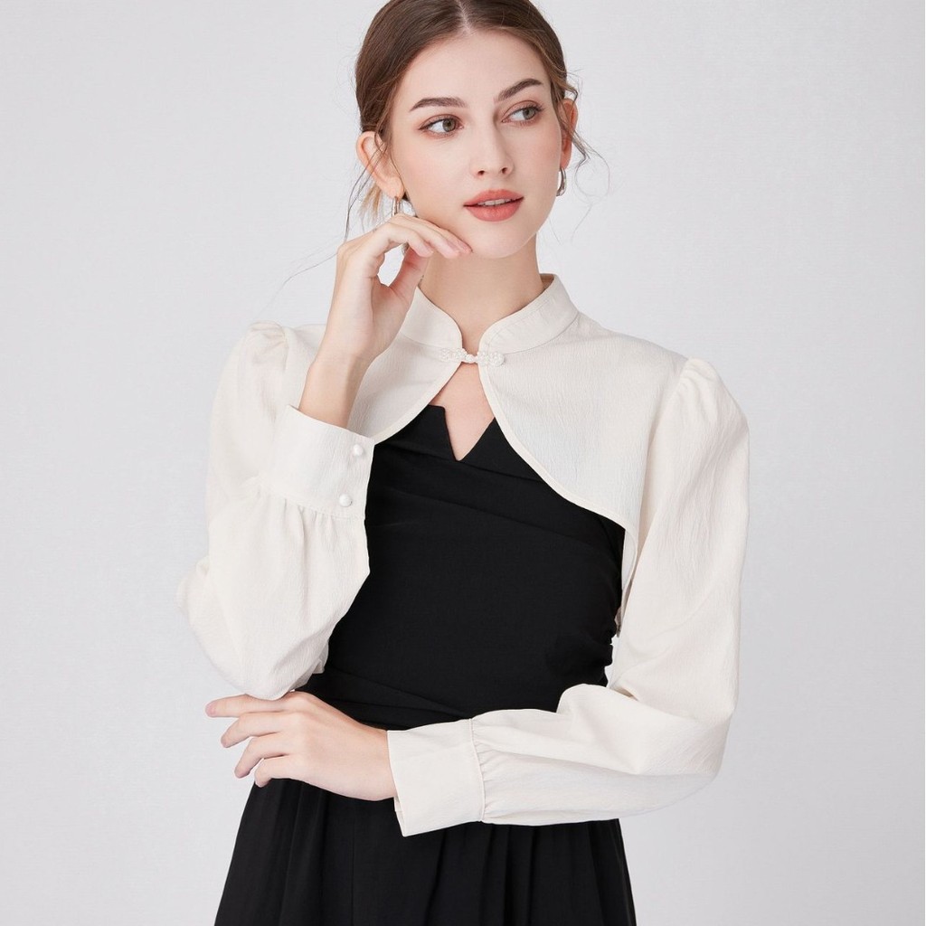 Jual Outer Crop wanita Cheval Women Long Sleeve BY IZAH OFFICIAL -ZH191 ...