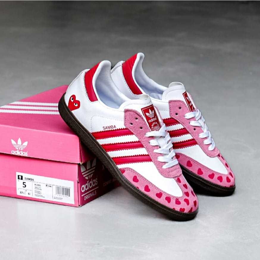 Jual Adidas Samba OG X CDG White Red Import Premium BNIB | Shopee Indonesia